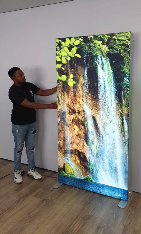 Portable LED Fabric Lightbox | Scan Display Solutions